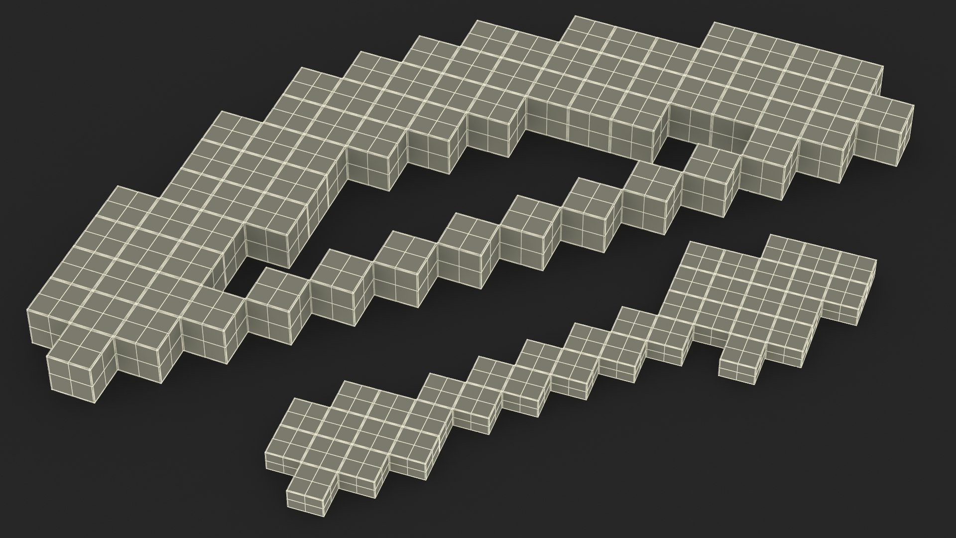 Minecraft Bow And Arrow 3D Model - TurboSquid 2292452