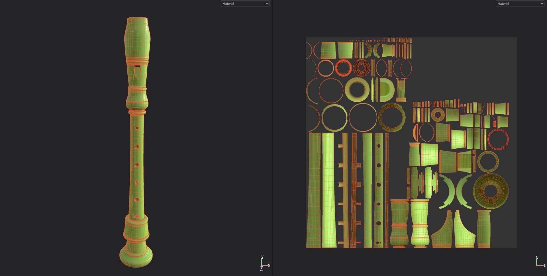 3D Flute - - TurboSquid 1574088