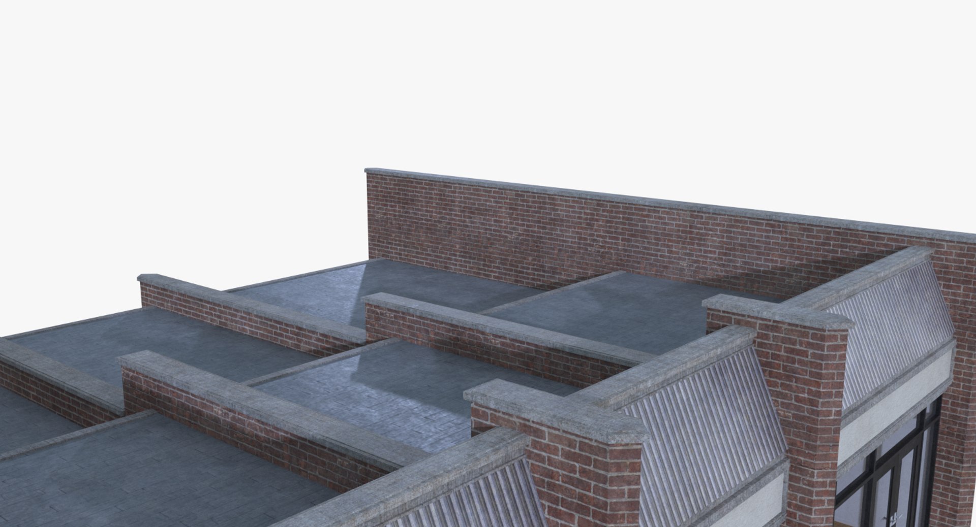 Strip Mall Store Unit Obj