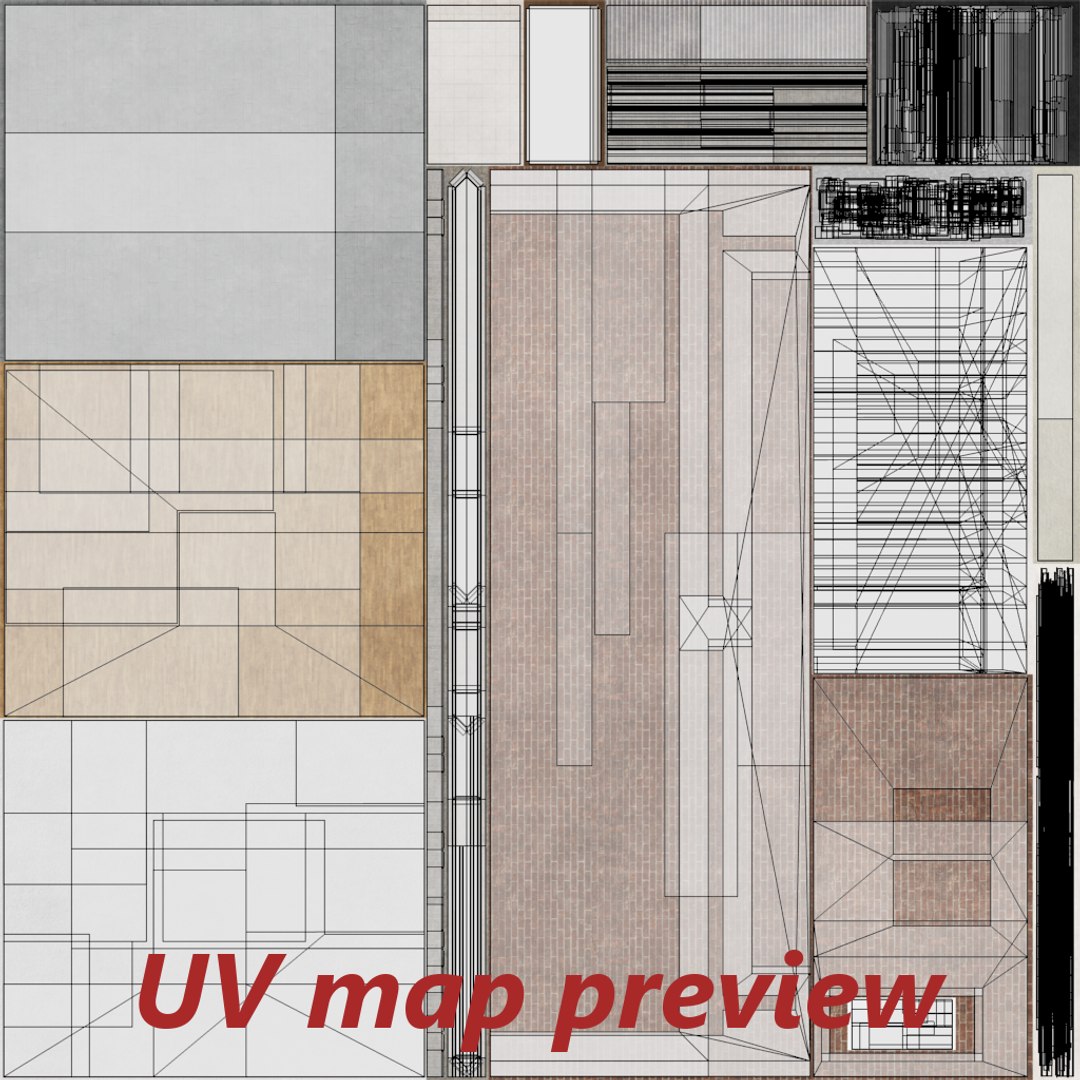 strip mall store unit obj