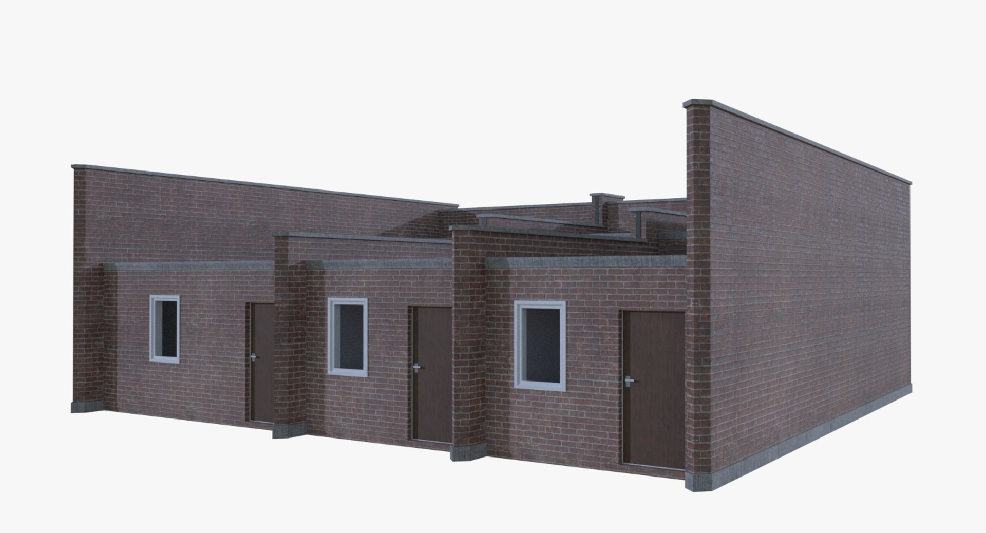 Strip Mall Store Unit Obj