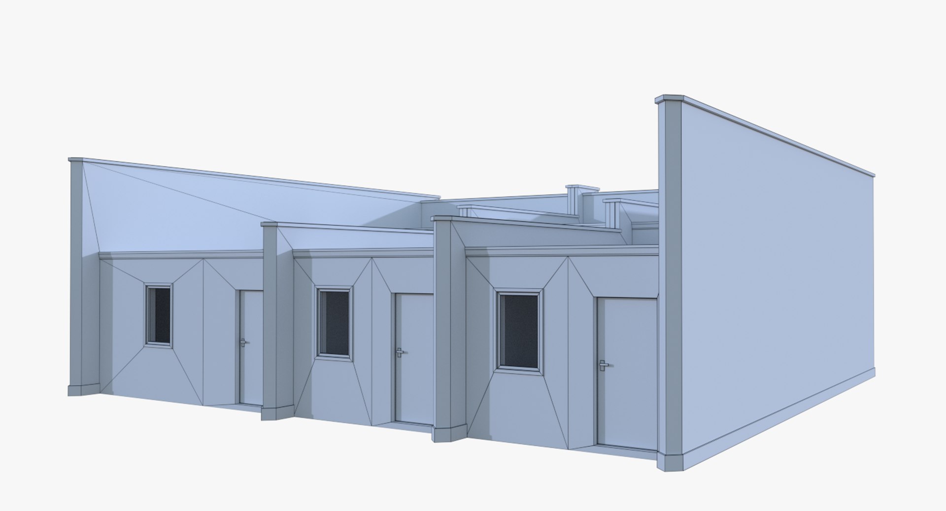 Strip Mall Store Unit Obj