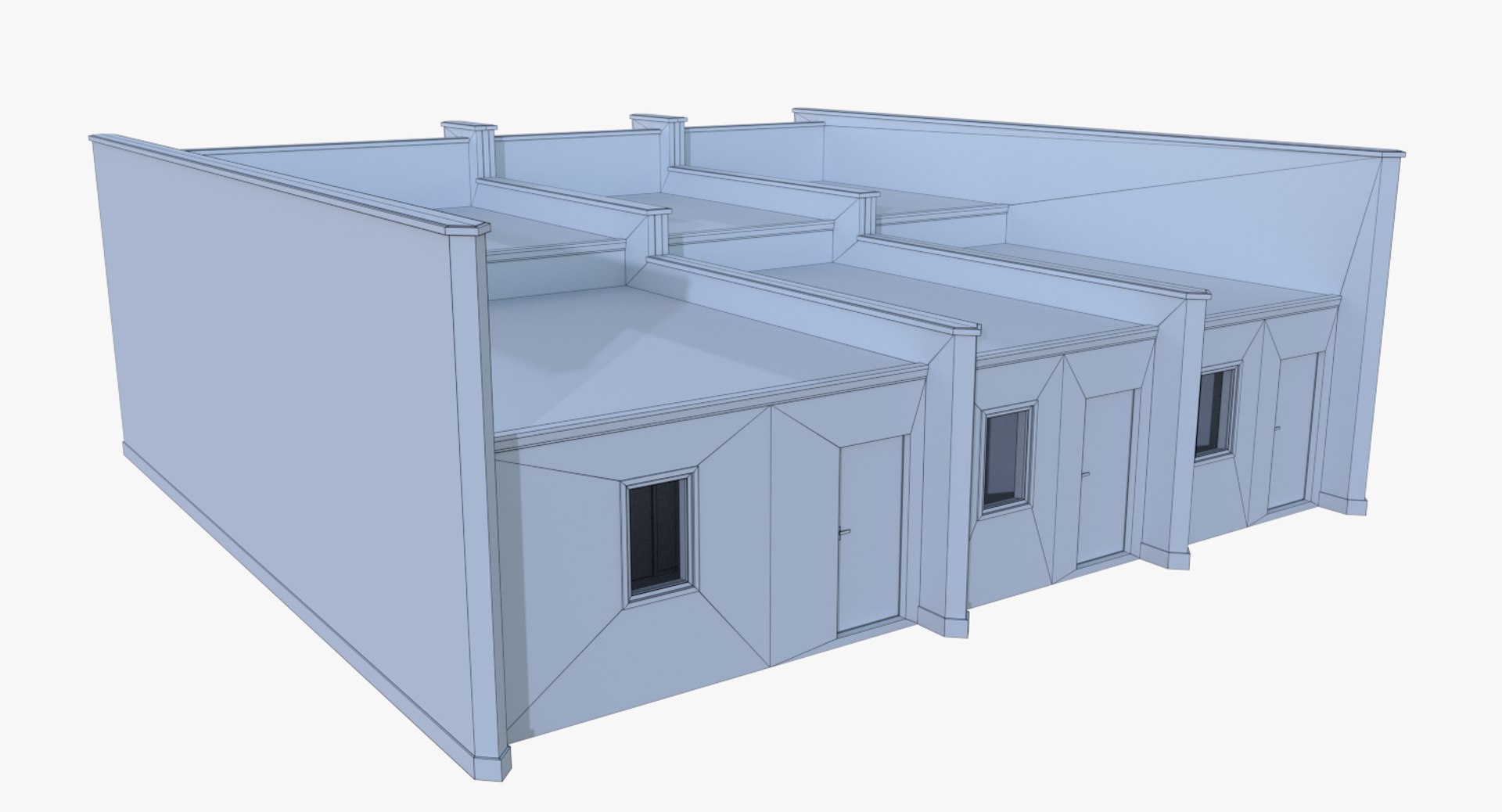 Strip Mall Store Unit Obj