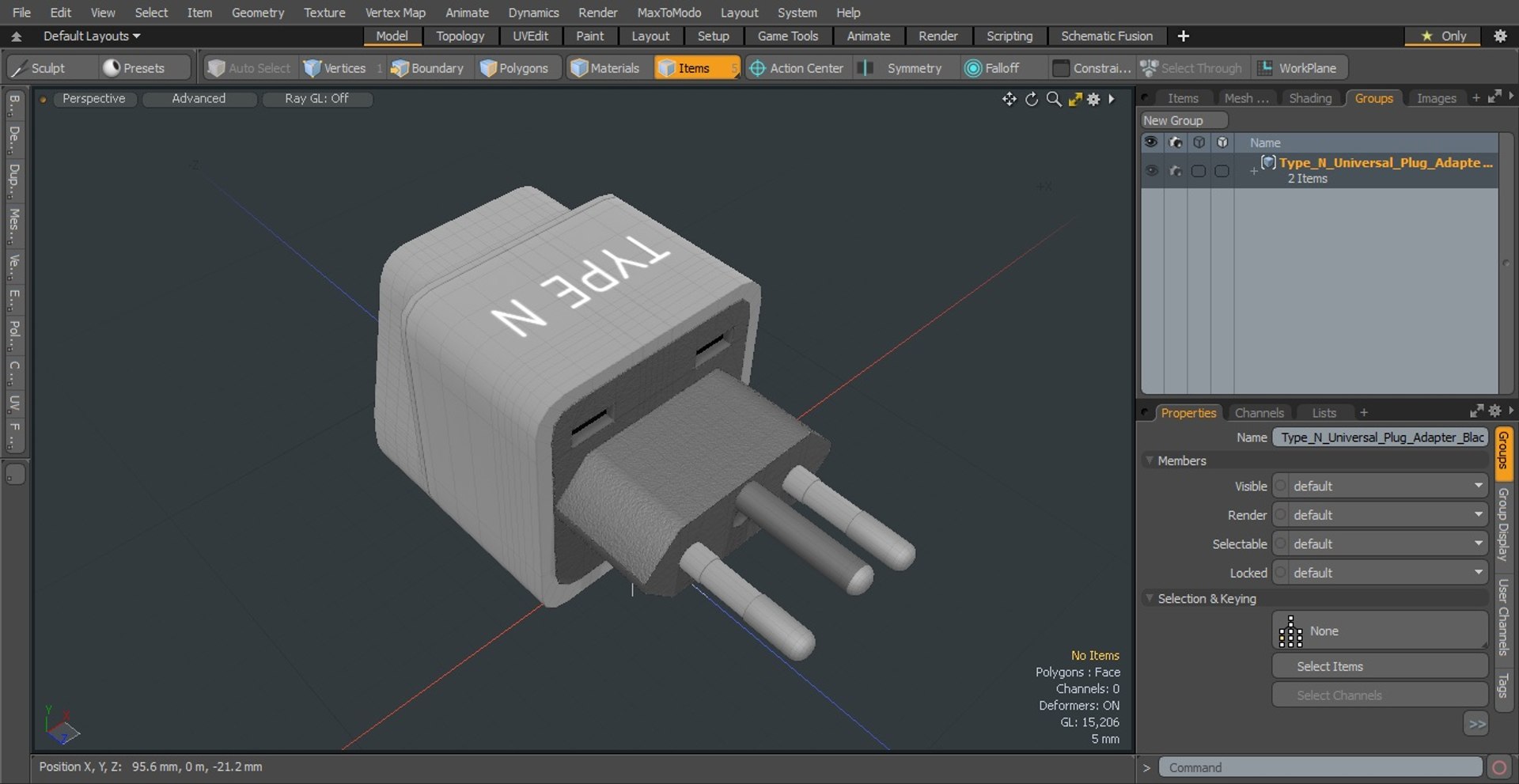 3D model Type N Universal Plug Adapter Black - TurboSquid 1839921