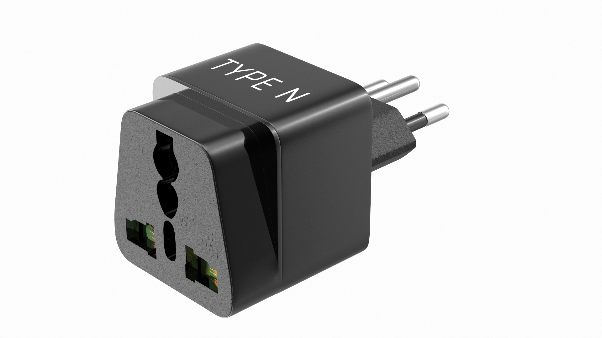 3D model Type N Universal Plug Adapter Black - TurboSquid 1839921
