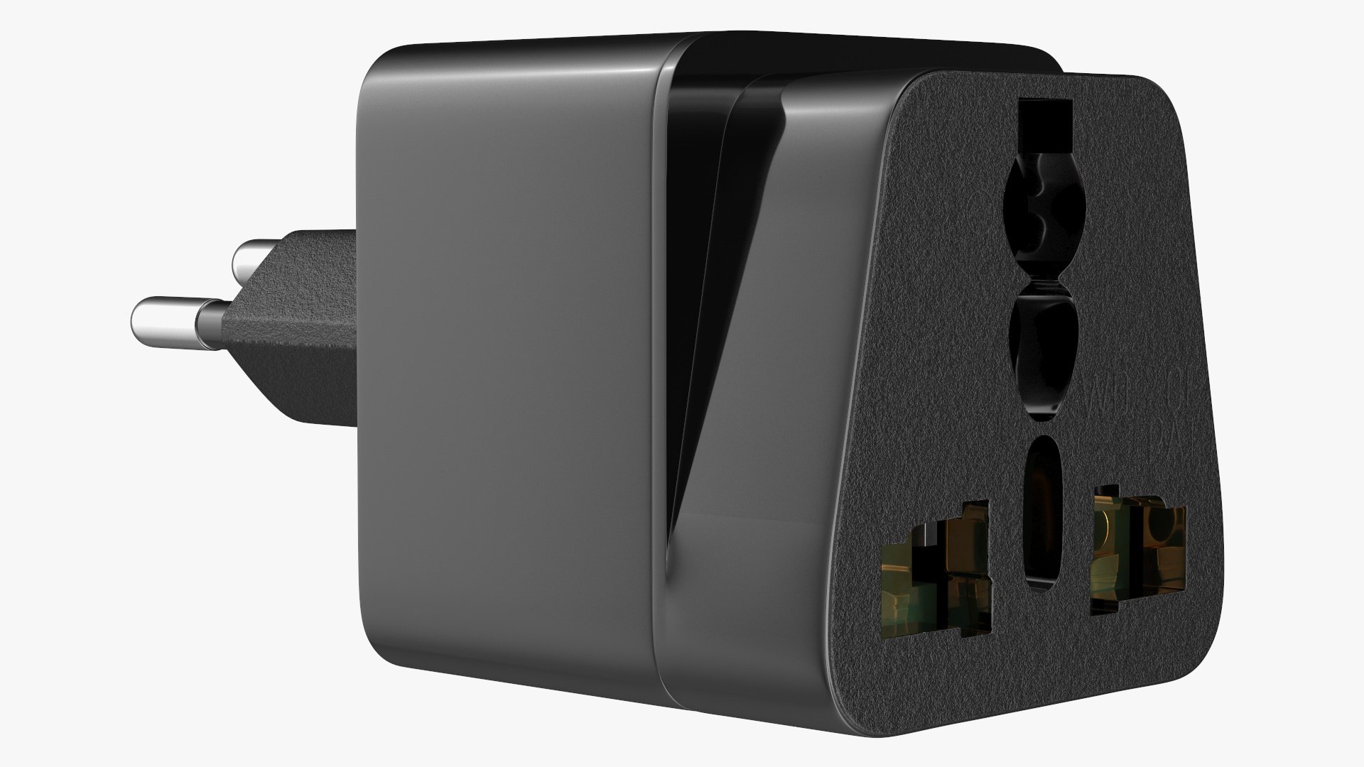 3D model Type N Universal Plug Adapter Black - TurboSquid 1839921
