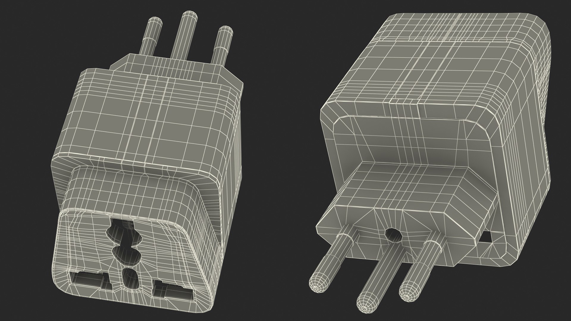 3D model Type N Universal Plug Adapter Black - TurboSquid 1839921