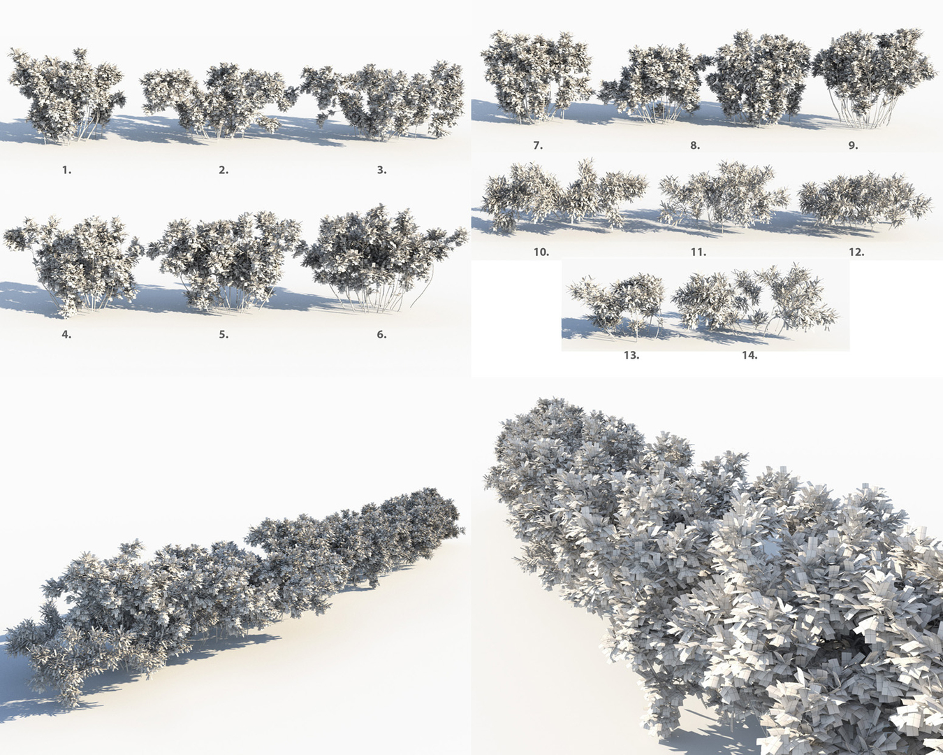 Büsche und Sträucher-Auflistung 3D-Modell - TurboSquid 1343055