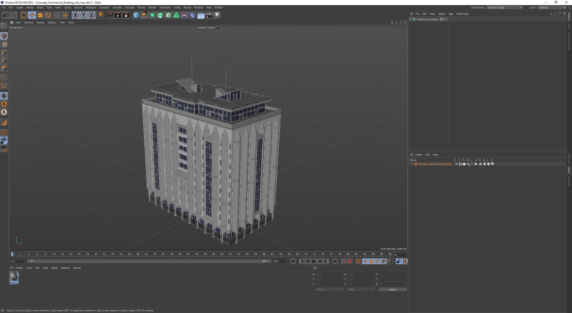 3D Concept Commercial Building - TurboSquid 2330120