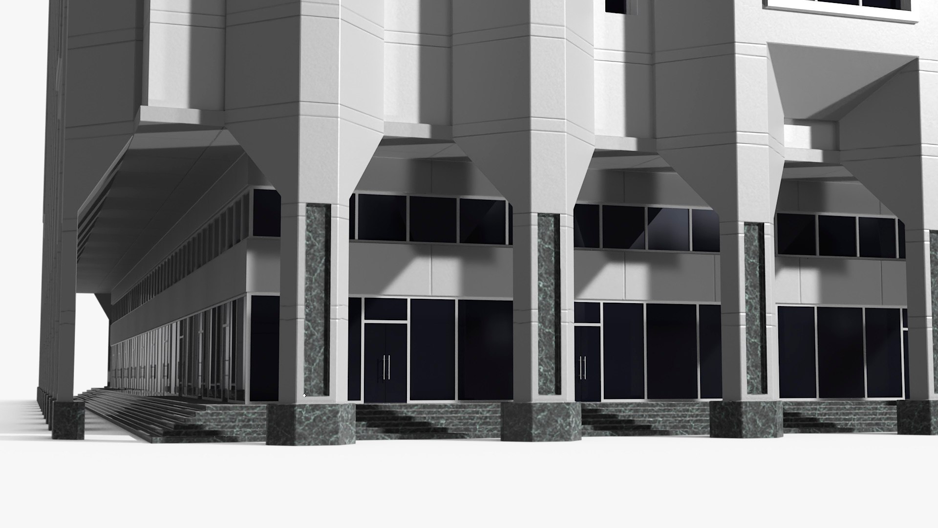 3D Concept Commercial Building - TurboSquid 2330120