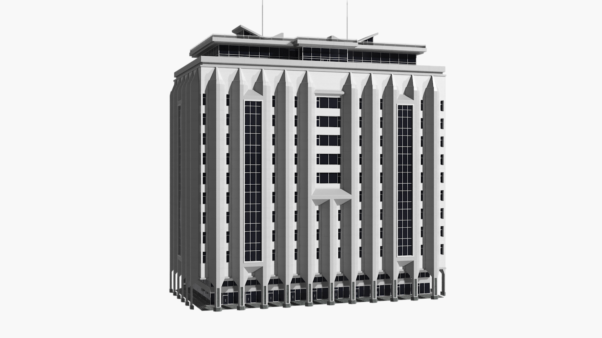 3D Concept Commercial Building - TurboSquid 2330120