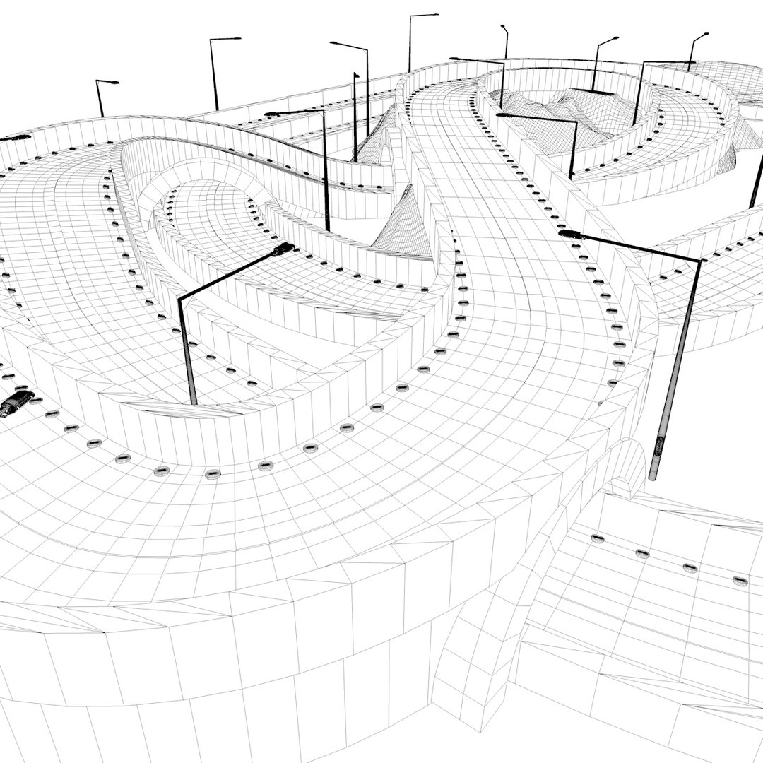 Racetrack Street Lights 3D Model - TurboSquid 1409137