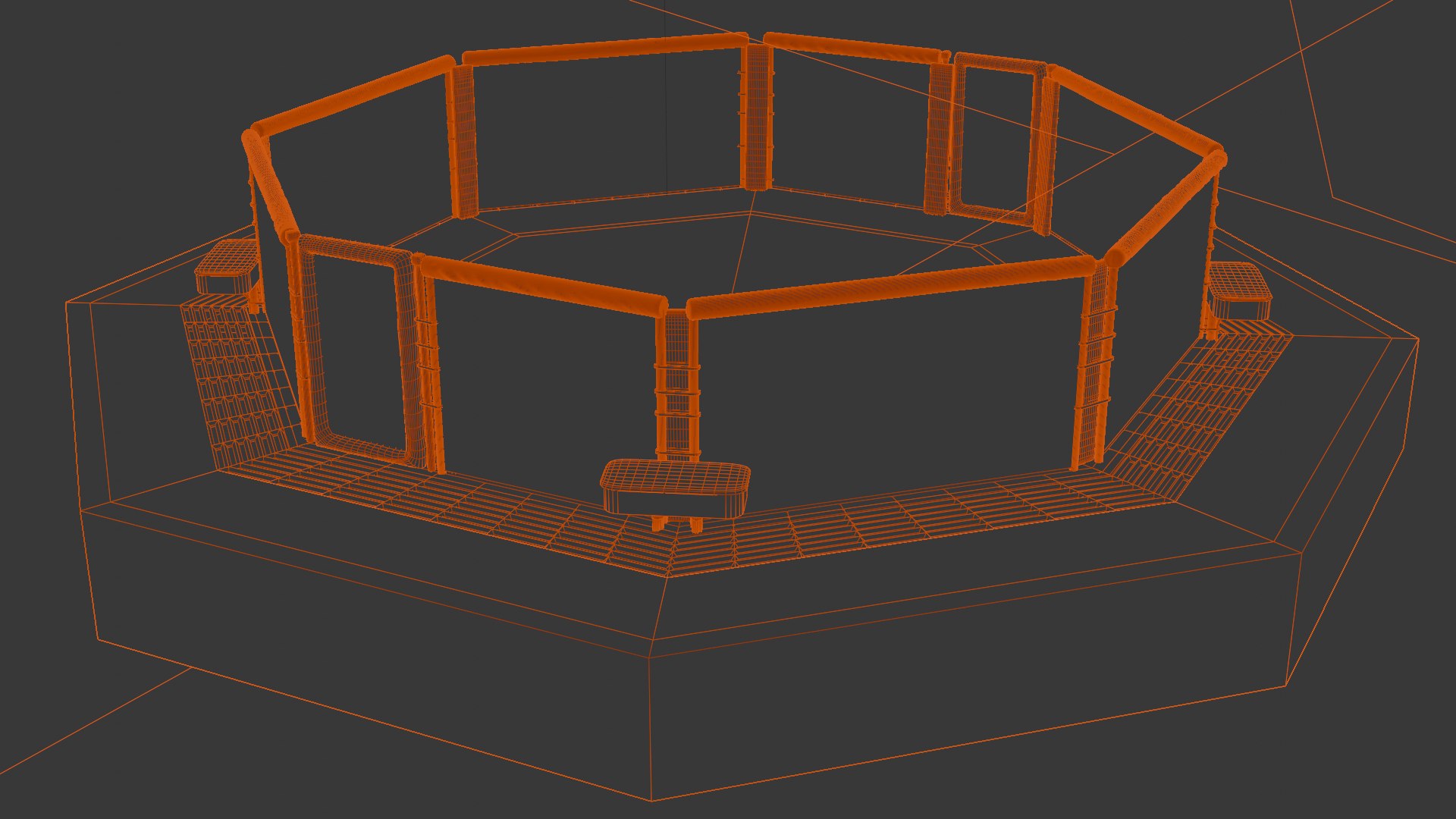 Fighting Octagon - 3D Model Model - TurboSquid 2379137