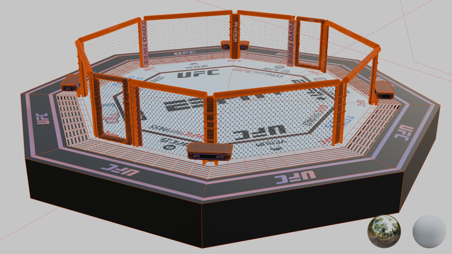 Fighting Octagon - 3D Model Model - TurboSquid 2379137