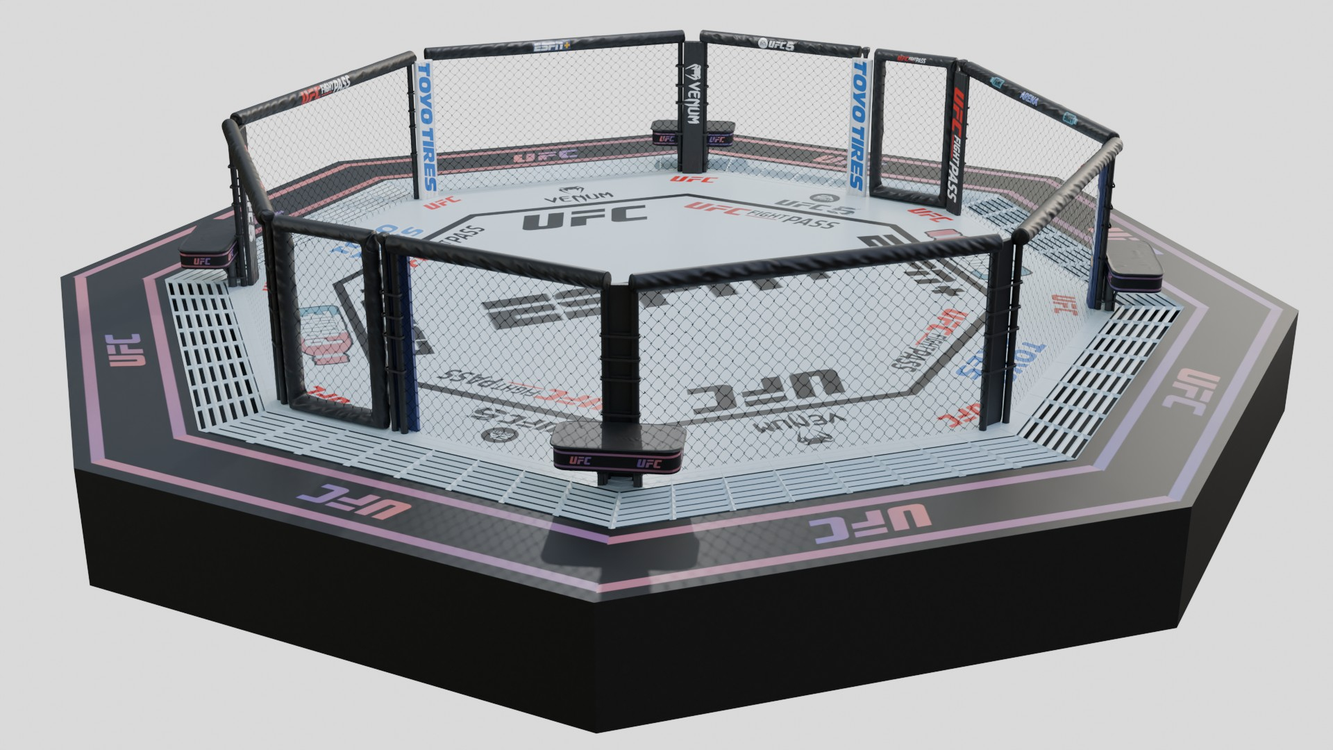Fighting Octagon - 3D Model Model - TurboSquid 2379137