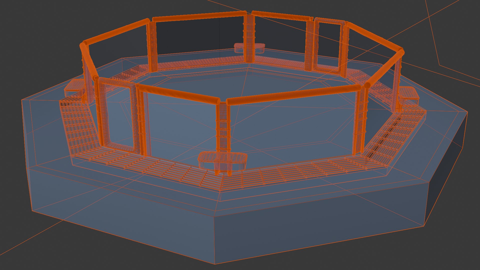 Fighting Octagon - 3D Model Model - TurboSquid 2379137