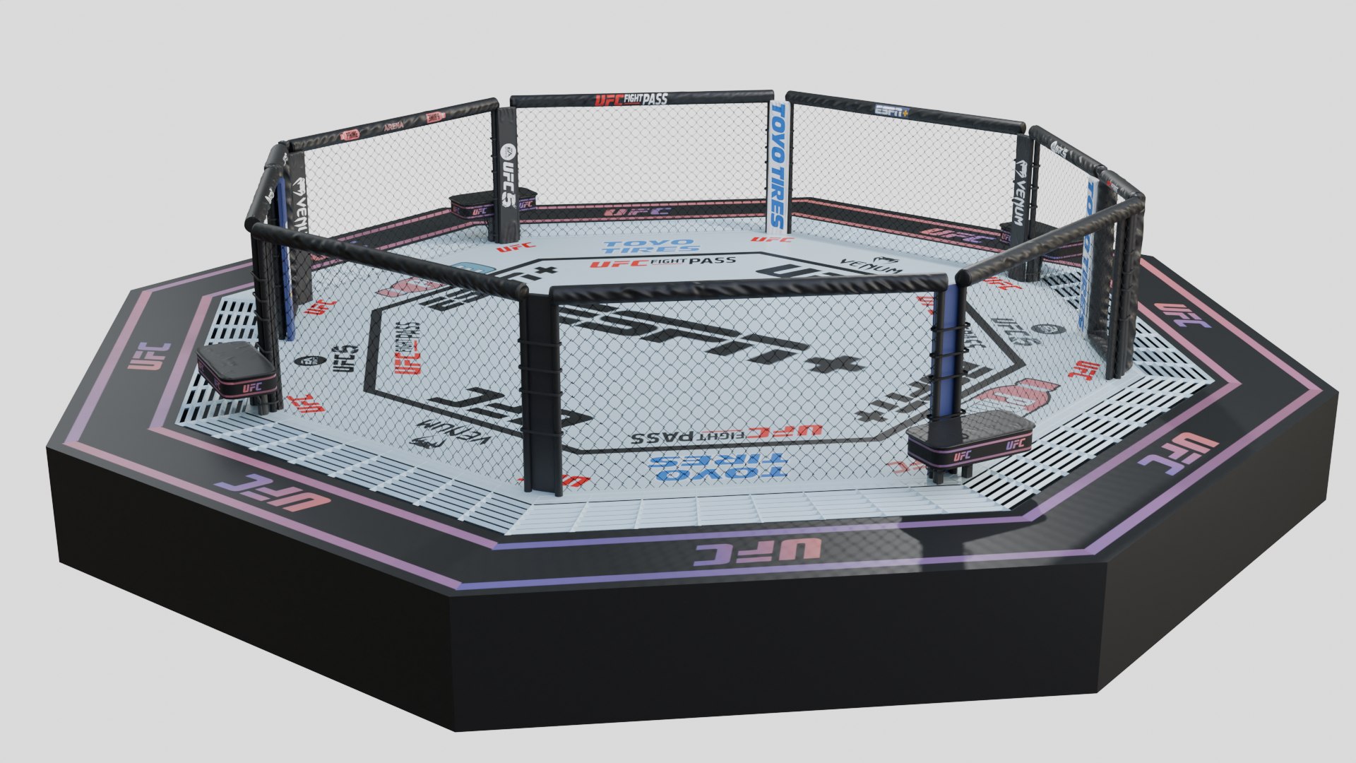 Fighting Octagon - 3D Model Model - TurboSquid 2379137