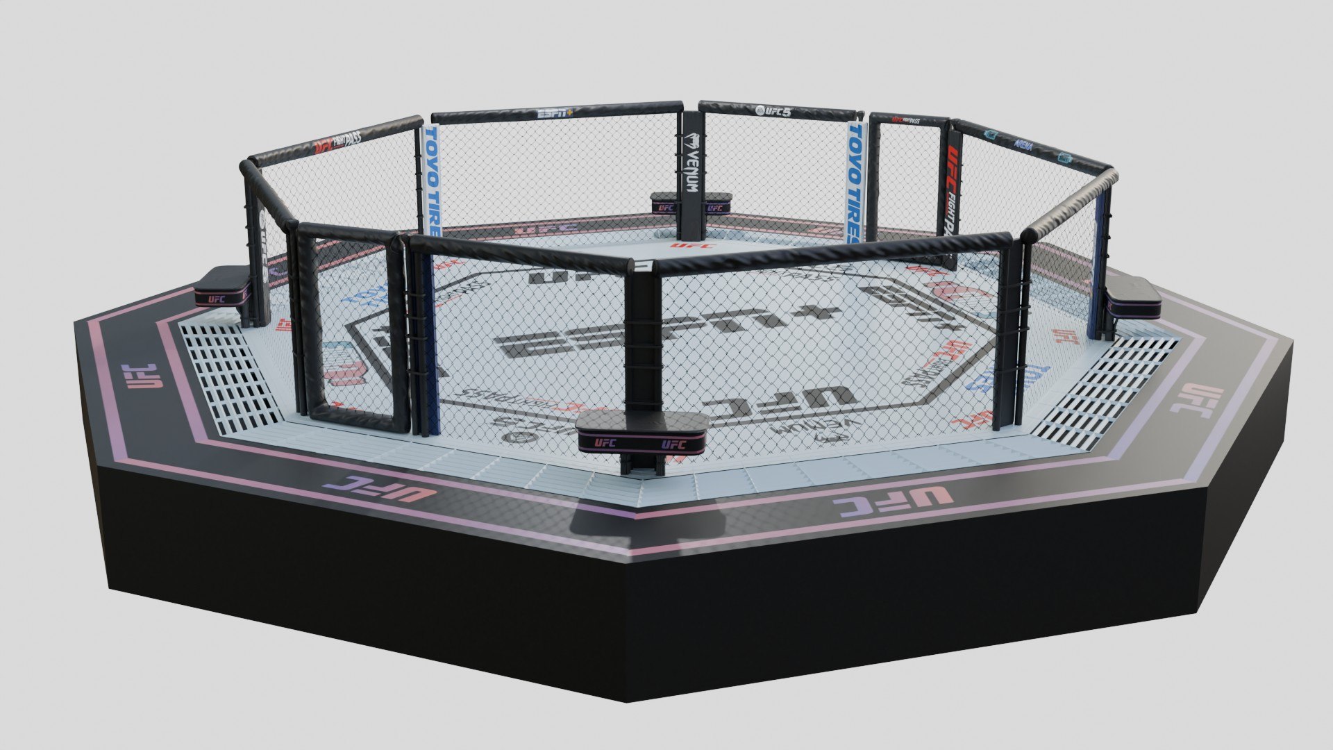 Fighting Octagon - 3D Model Model - TurboSquid 2379137