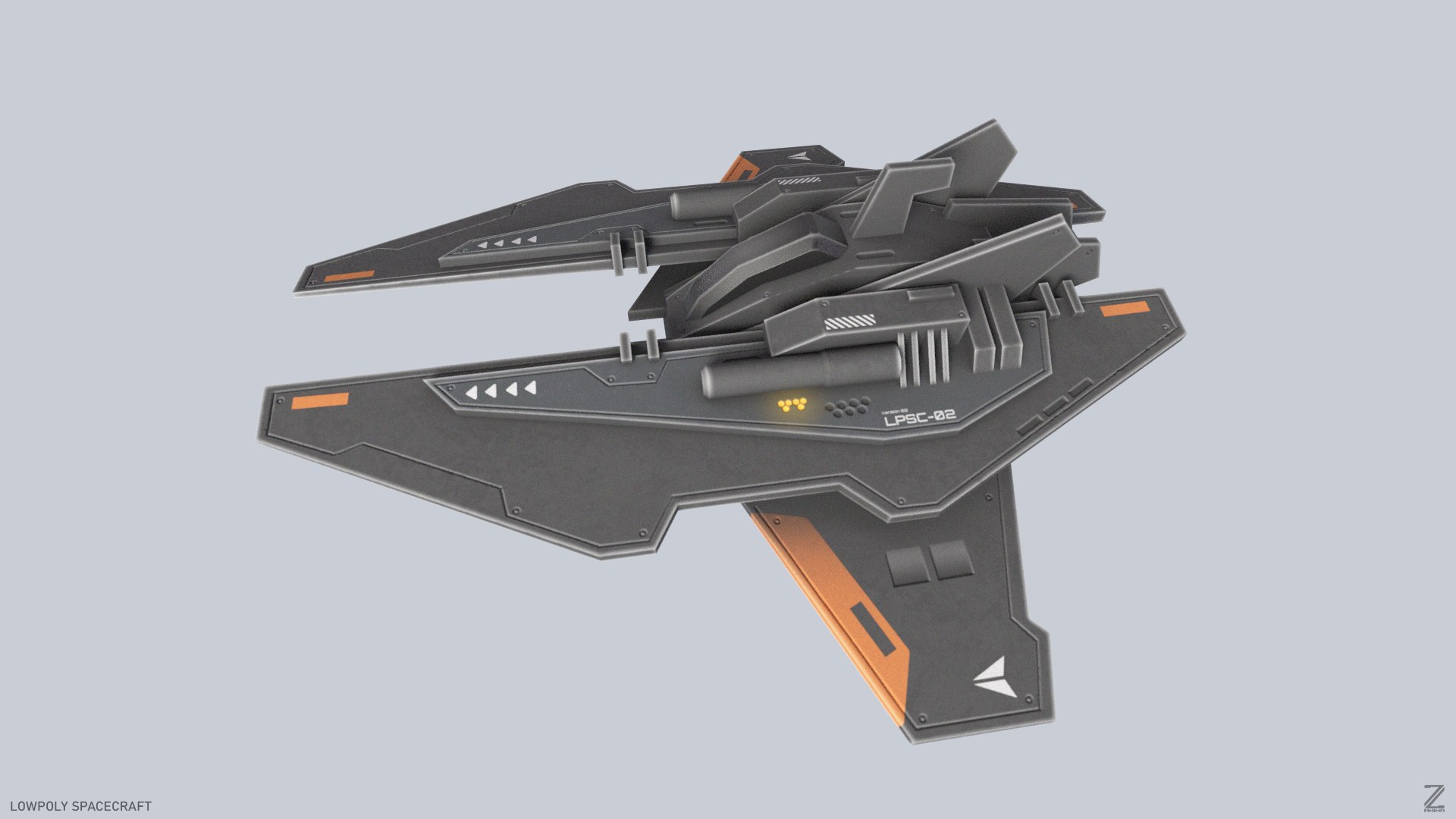 3D Low Poly Spacecraft Model - TurboSquid 2239567