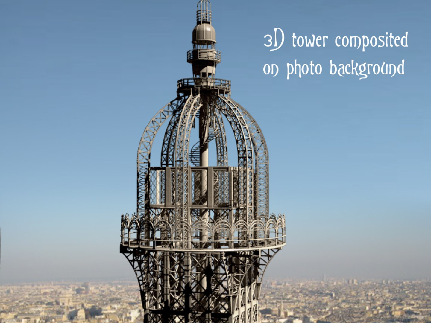 3d Obj Eiffel Tower