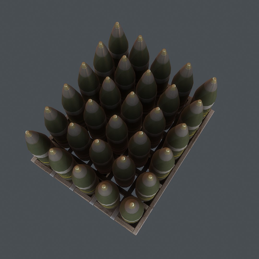 3dsmax Artillery Shells