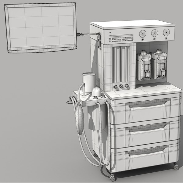 3d model anesthesia machine