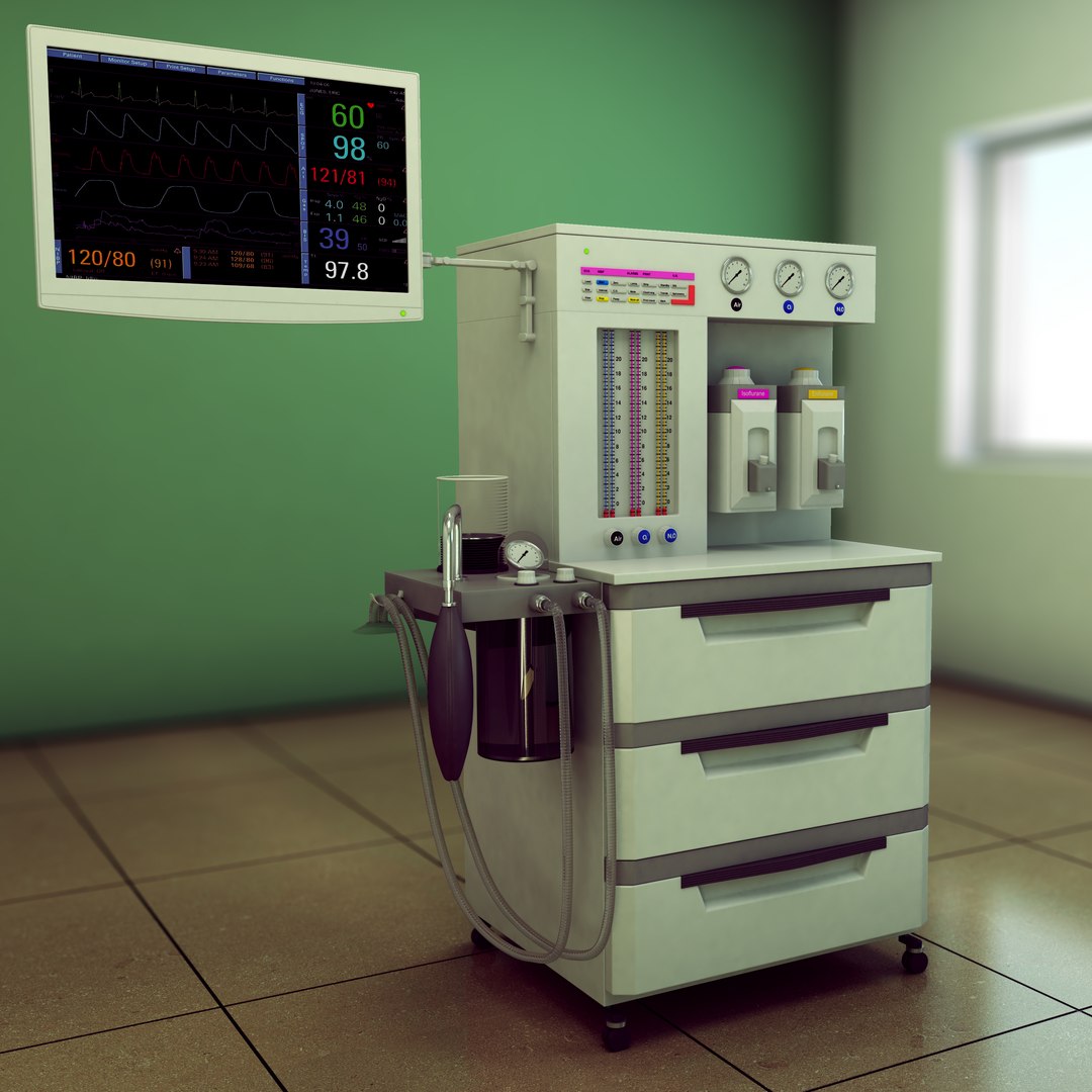 3d Model Anesthesia Machine