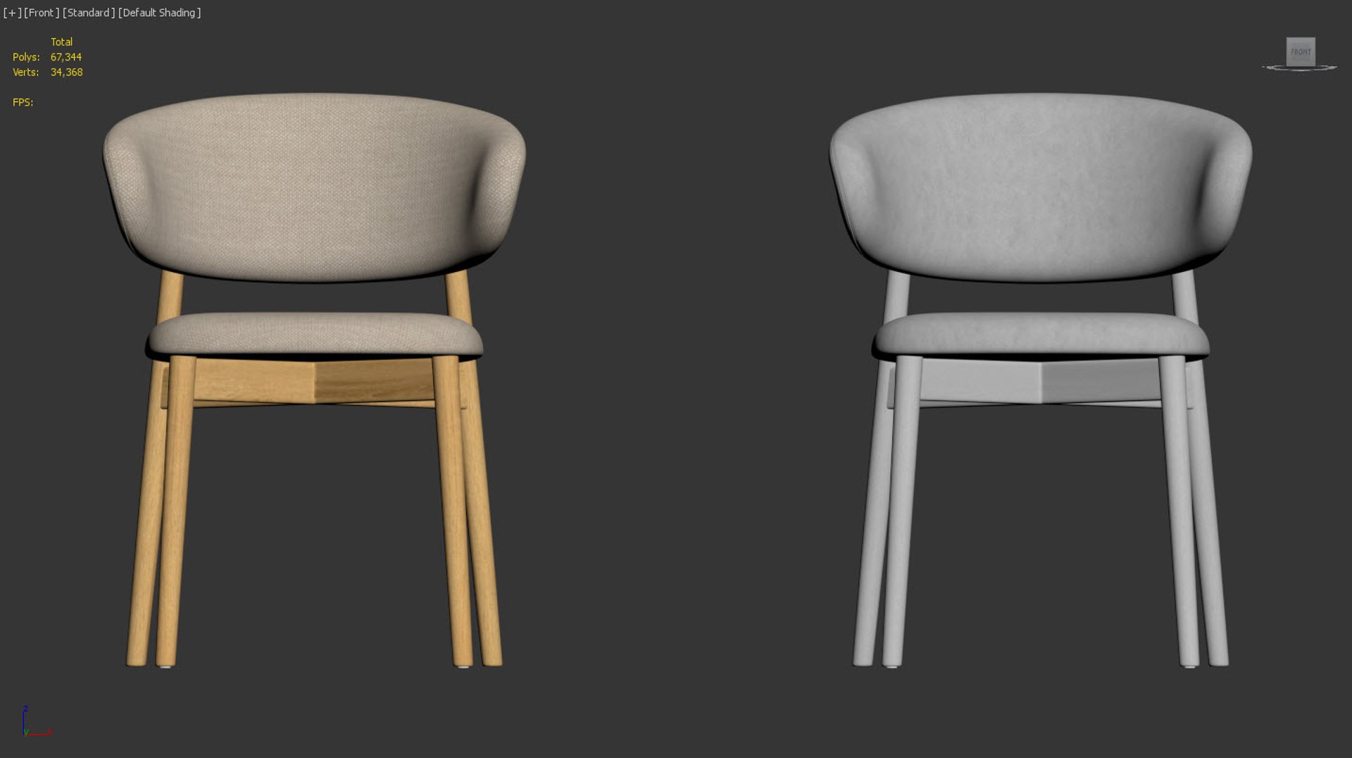 3D Model Oleandro Chair Wood By Calligaris - TurboSquid 1810359