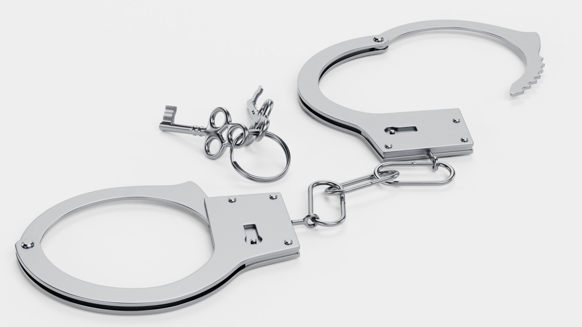 3D Handcuffs with Keys - TurboSquid 1806930