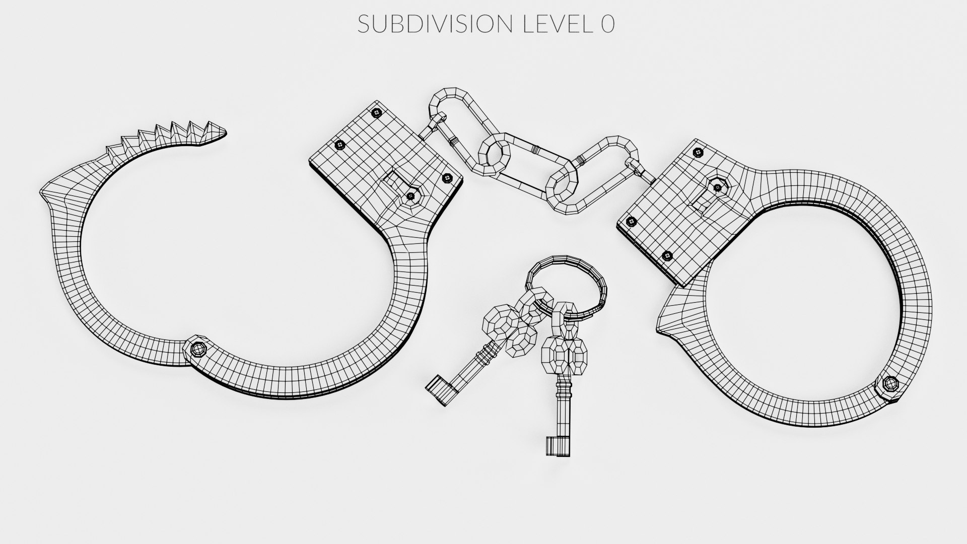 3D Handcuffs with Keys - TurboSquid 1806930