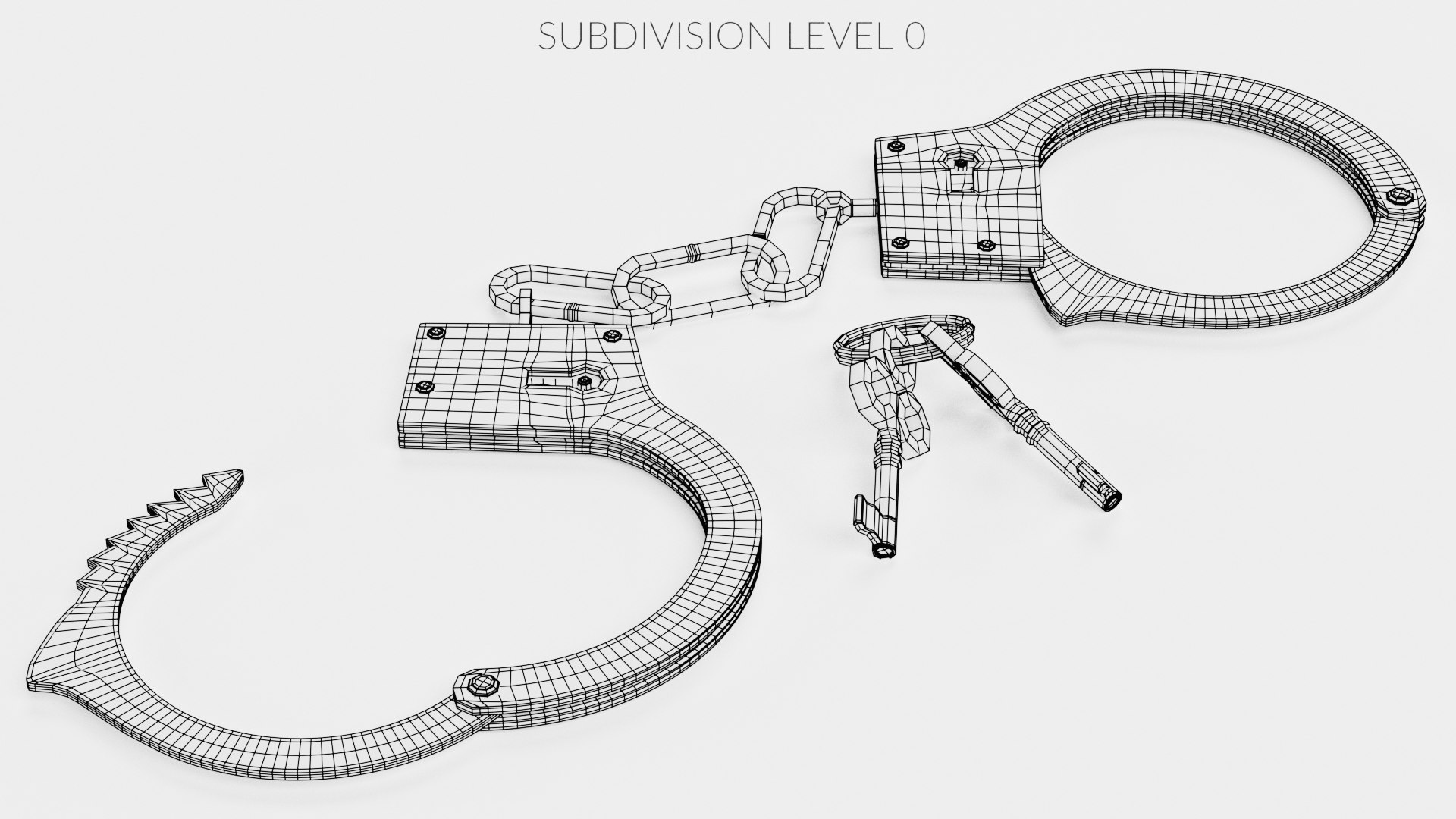 3D Handcuffs with Keys - TurboSquid 1806930