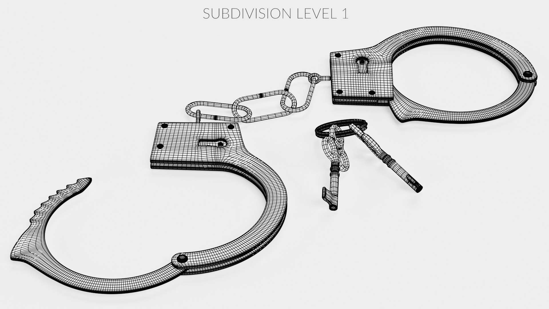 3D Handcuffs with Keys - TurboSquid 1806930