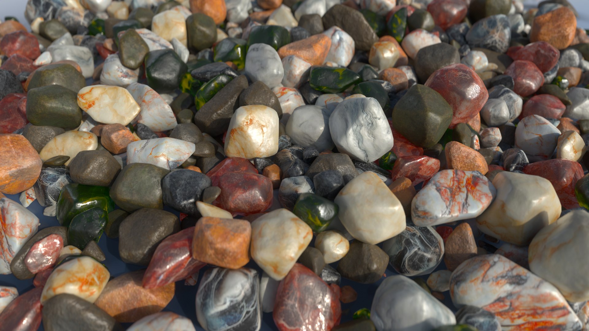 100 Debris Pebble Stones 3D Model - TurboSquid 2169733