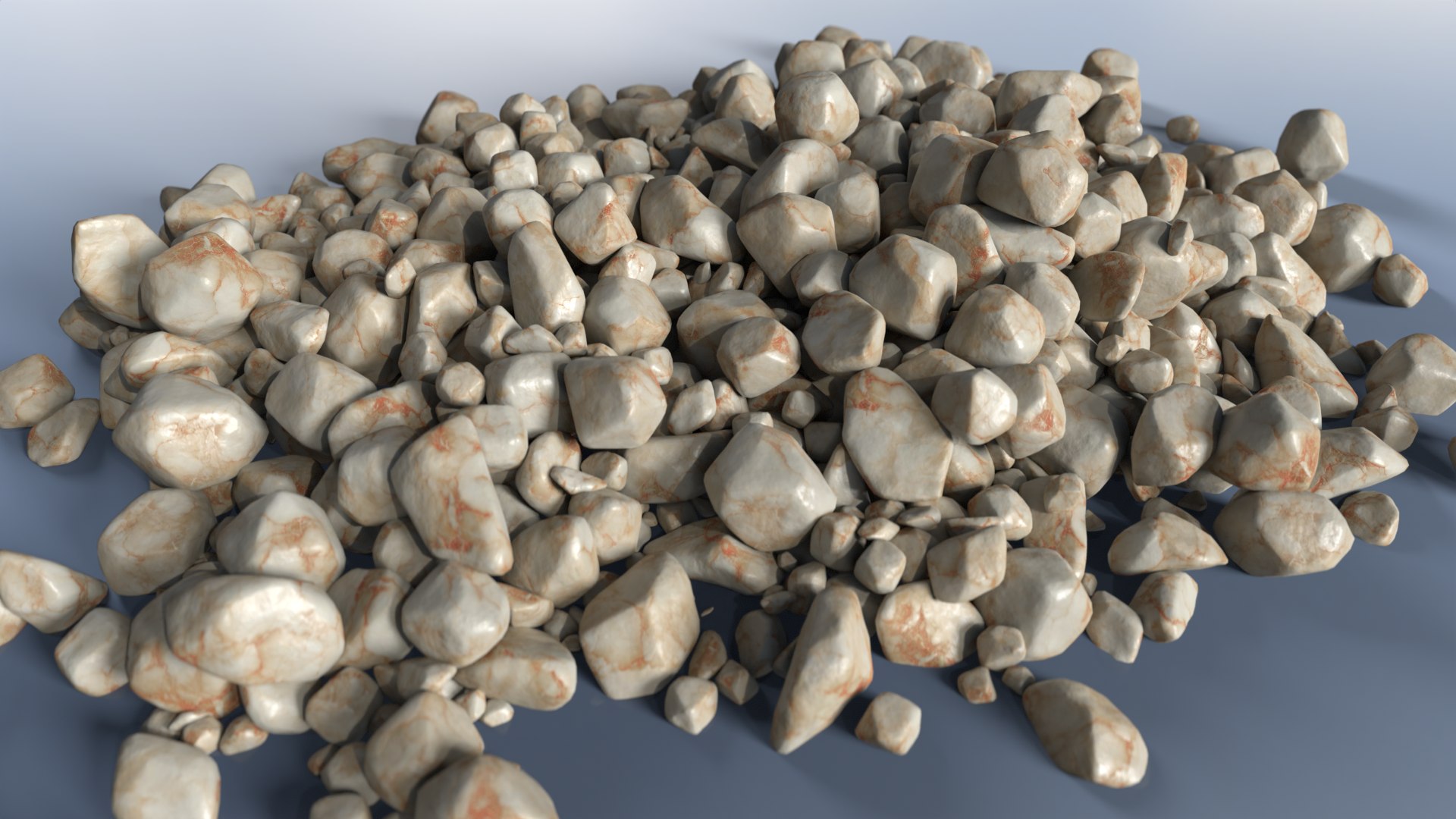 100 Debris Pebble Stones 3D Model - TurboSquid 2169733