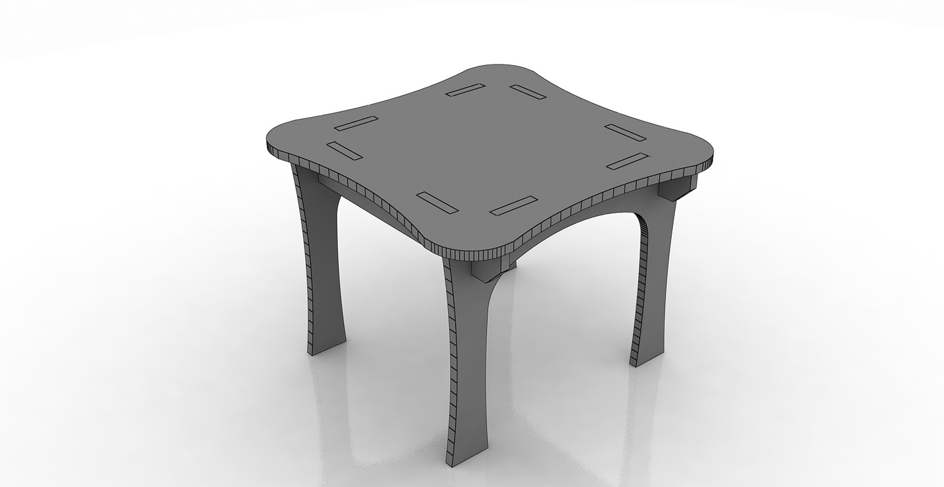 Table Chair Cnc 3D Model - TurboSquid 1678044