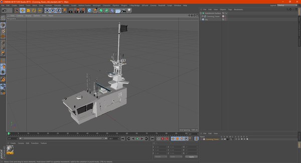 Conning tower model - TurboSquid 1704141