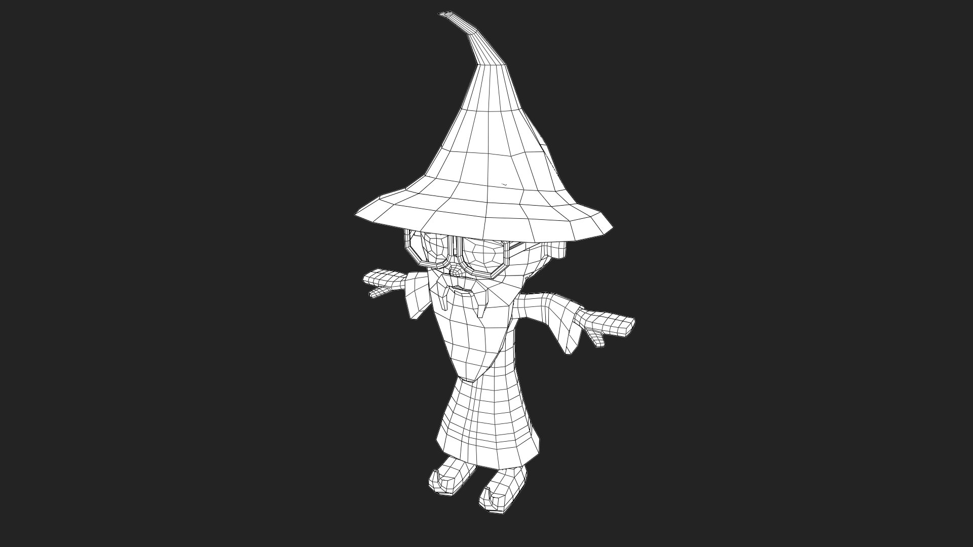 Wizard - OBJ - Low Poly Quad Model - TurboSquid 1785519