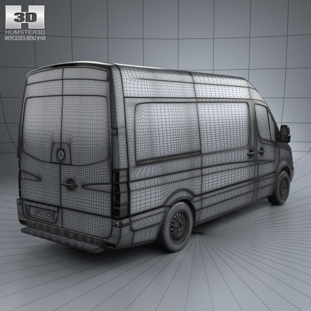 mercedes-benz sprinter panel 3d model