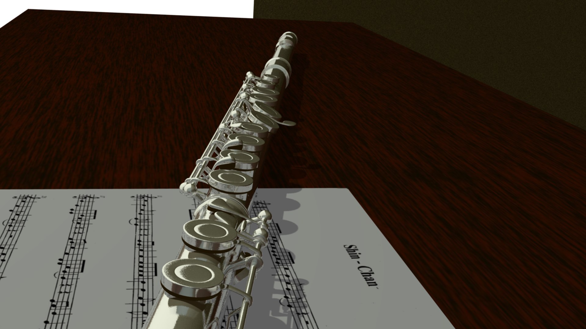 Blender Flute Instrument