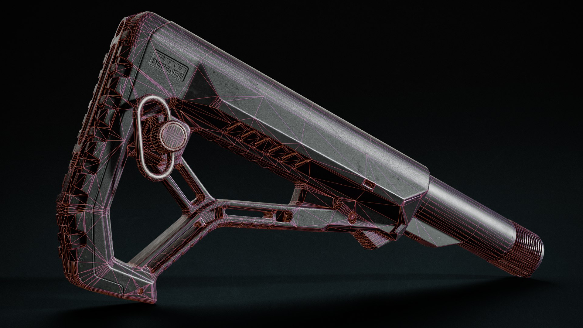 3D GL-CORE - AR15M4 Buttstock - TurboSquid 2271344