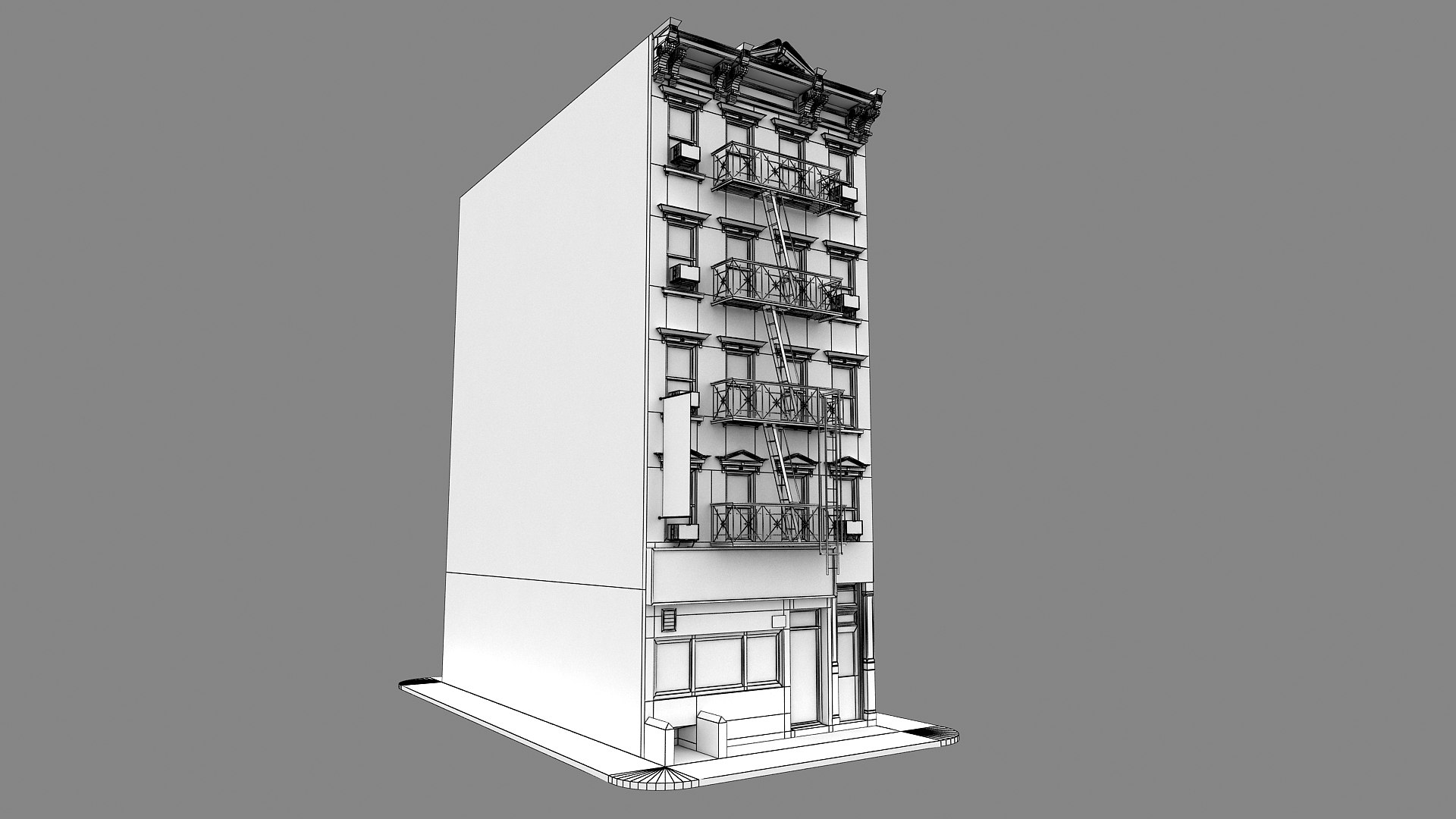 3D NYC New York City Building 06 Model - TurboSquid 1900985