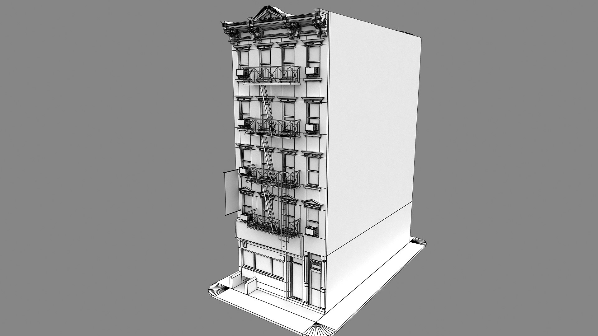 3D NYC New York City Building 06 Model - TurboSquid 1900985