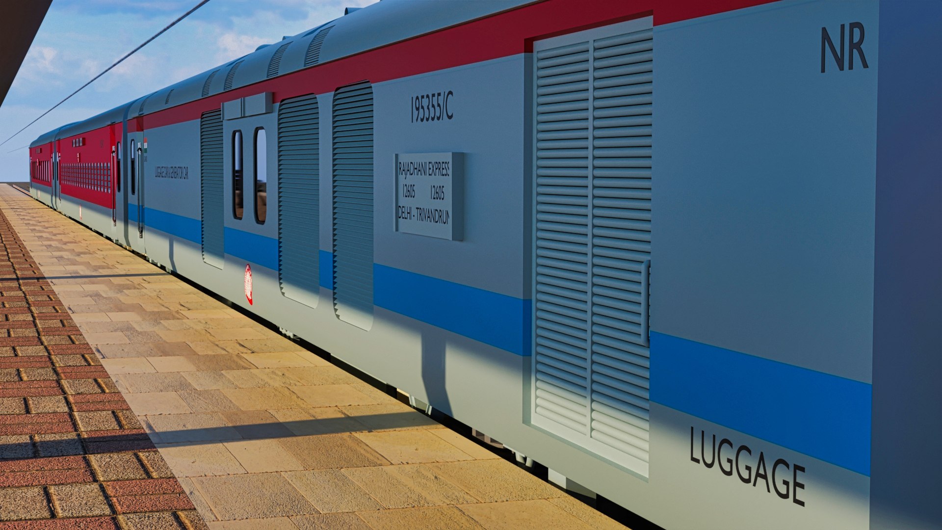 3D Indian Railways Train 3D Model 3D Model - TurboSquid 2257966