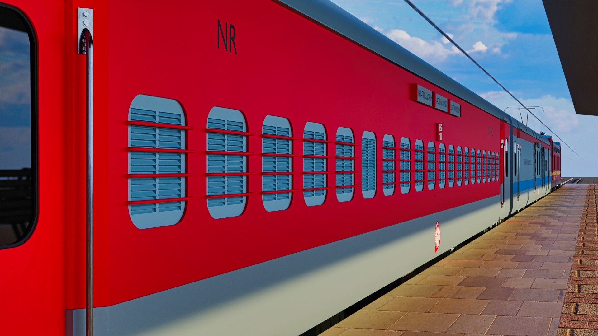 3D Indian Railways Train 3D Model 3D Model - TurboSquid 2257966