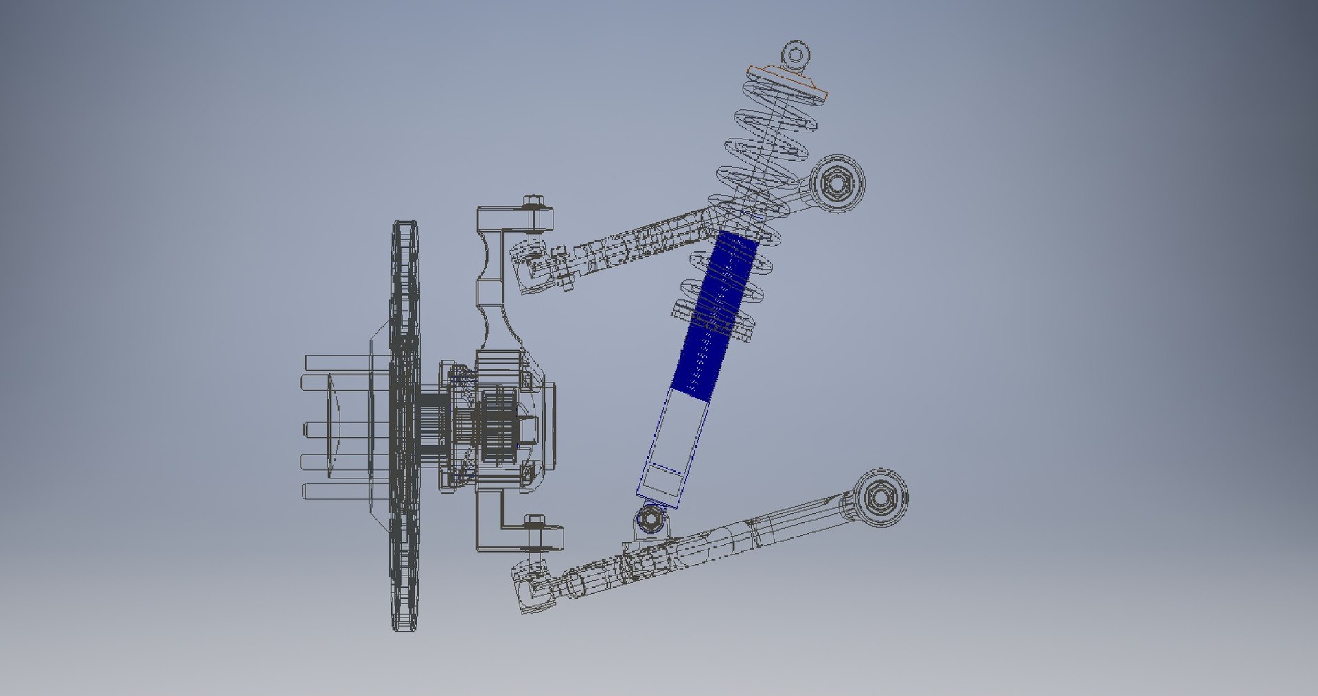 3D Front Double Wishbone Suspension Model - TurboSquid 2211777