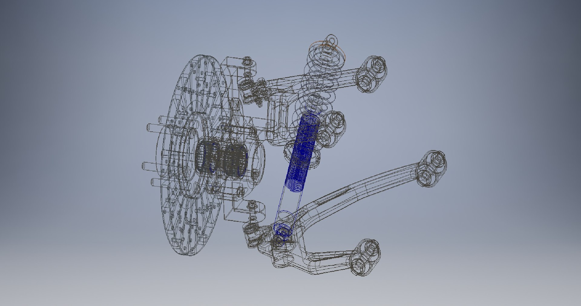 3D Front Double Wishbone Suspension Model - TurboSquid 2211777
