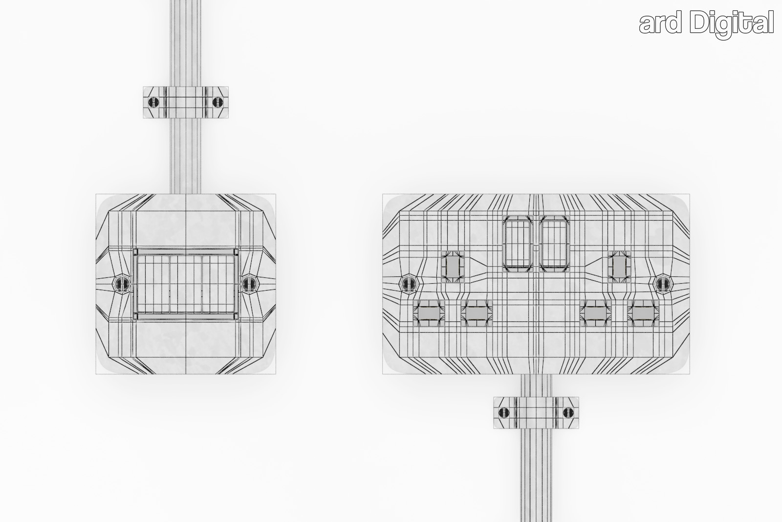 3ds max industrial socket switch