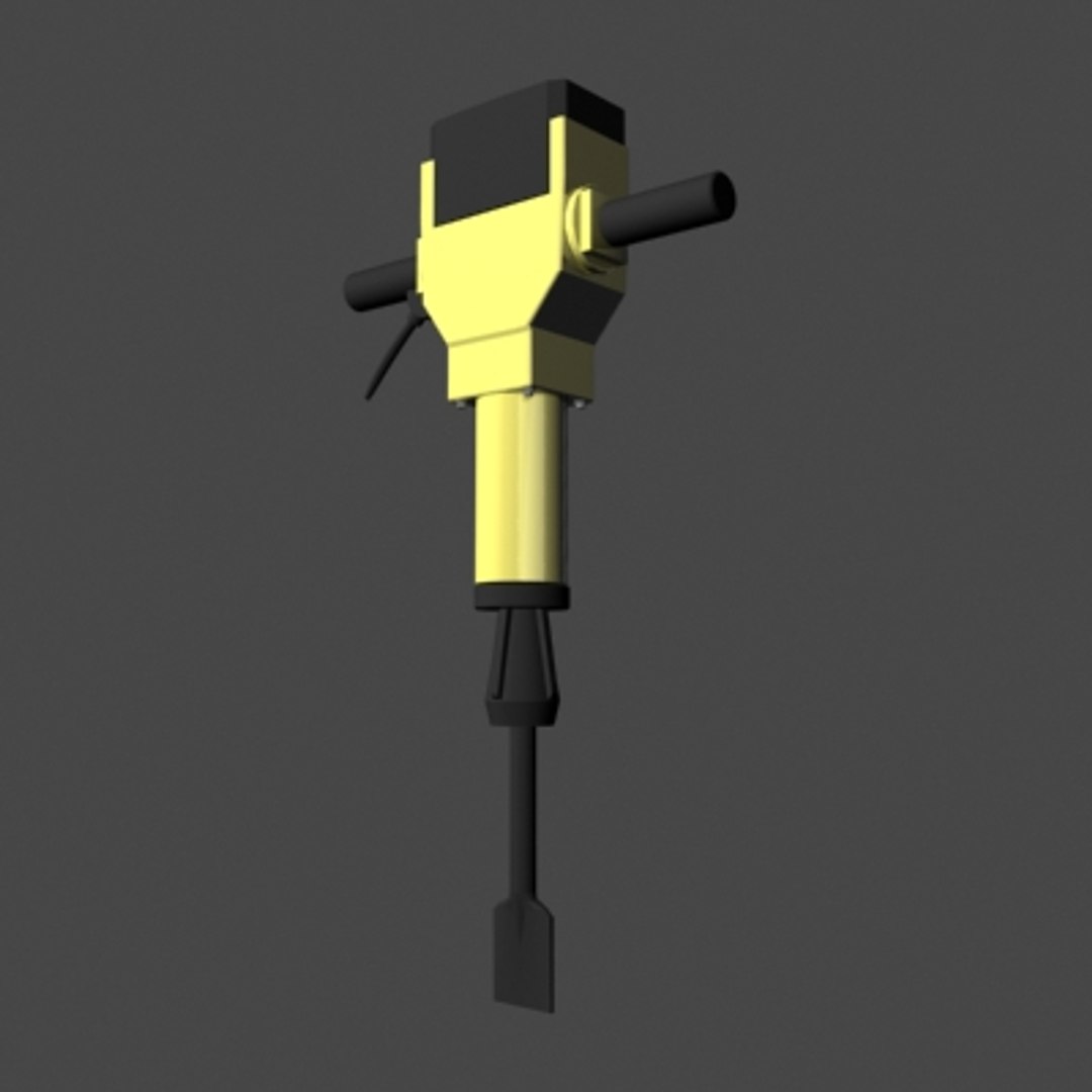 3d Jack Hammer Jackhammer Model