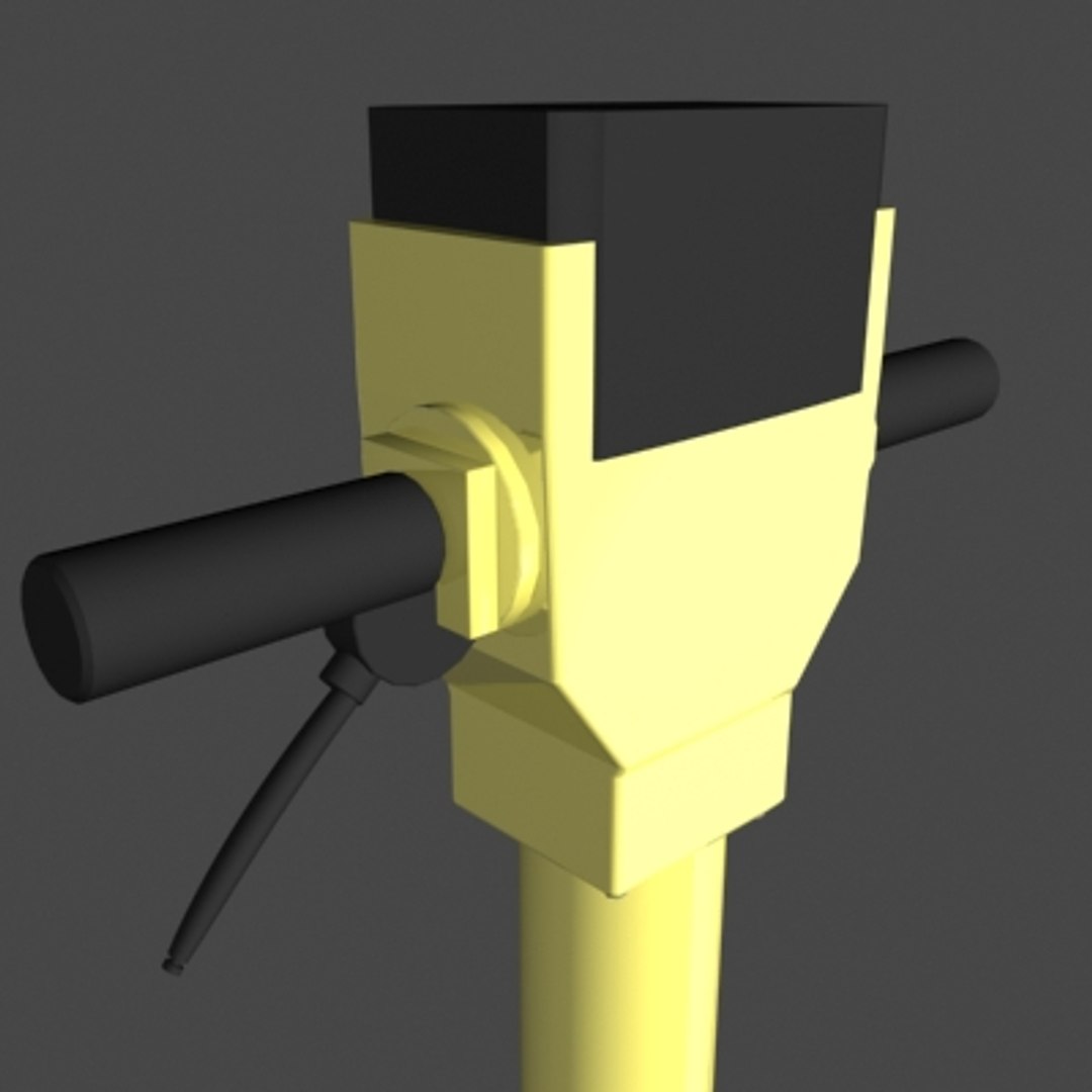 3d Jack Hammer Jackhammer Model