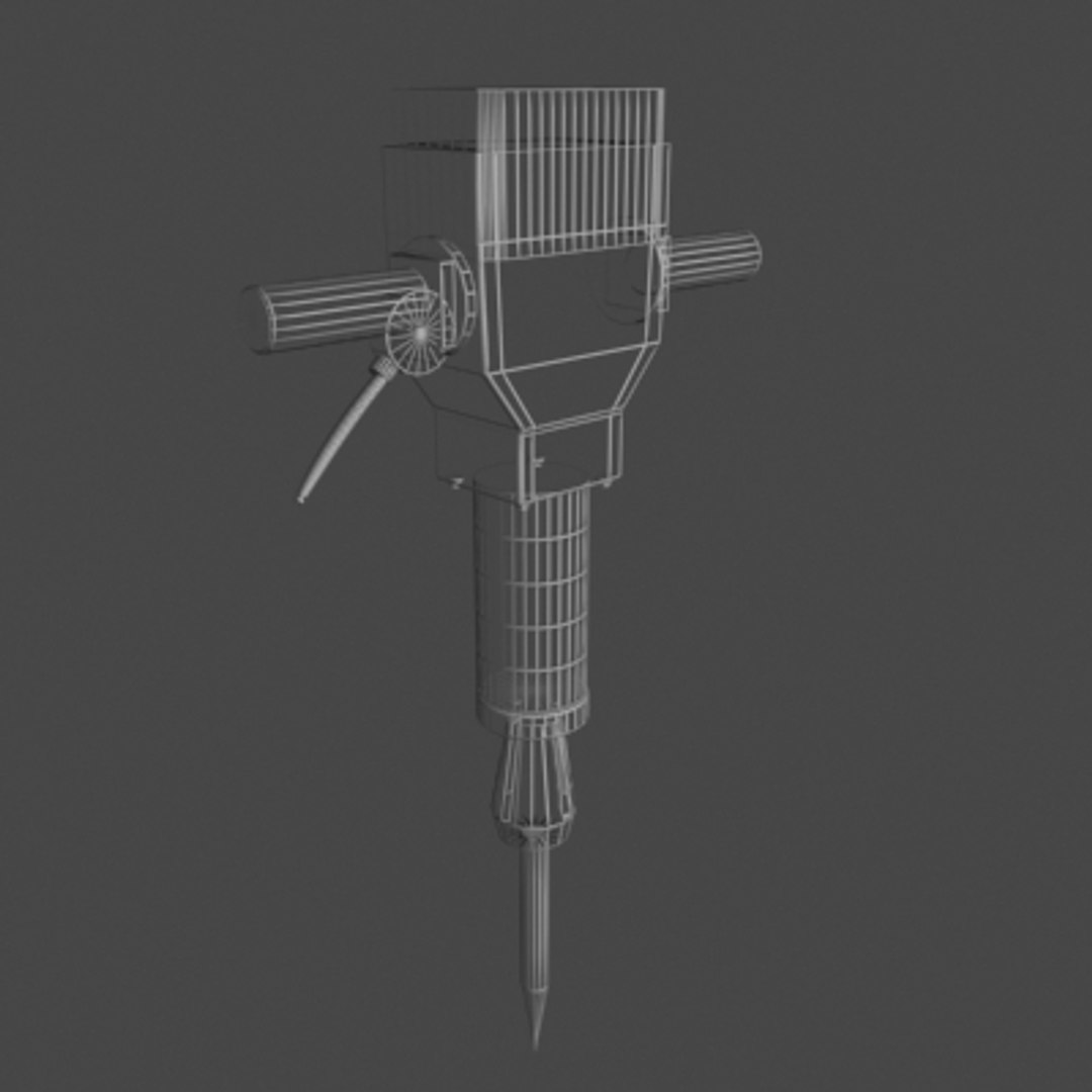 3d Jack Hammer Jackhammer Model
